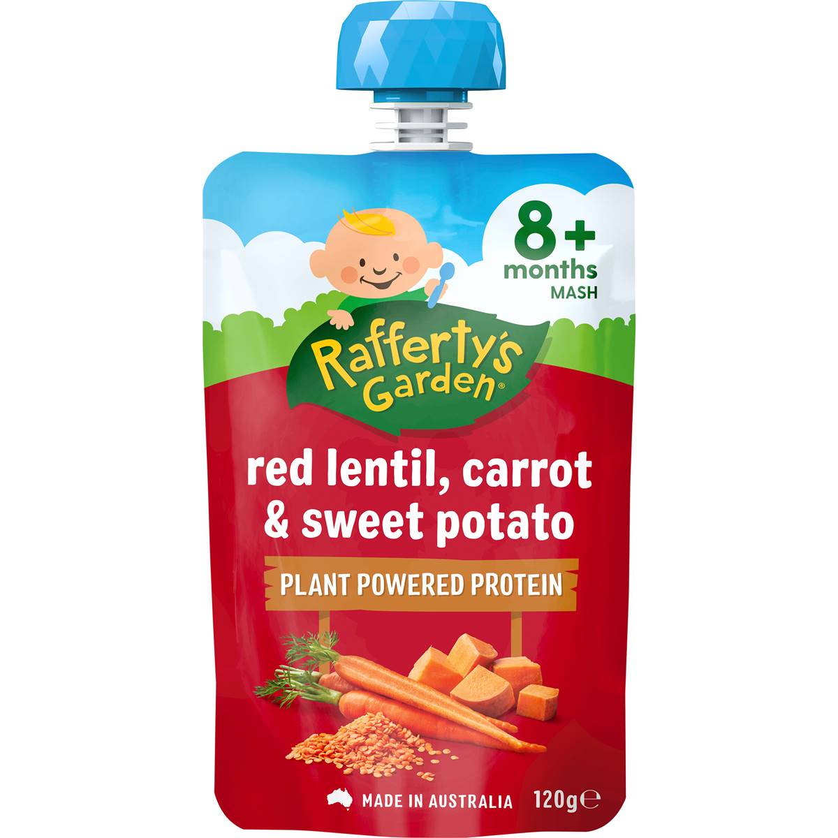 Rafferty's Garden Red Lentil Carrot Sweet Potato Baby Food Pouch 8 ...