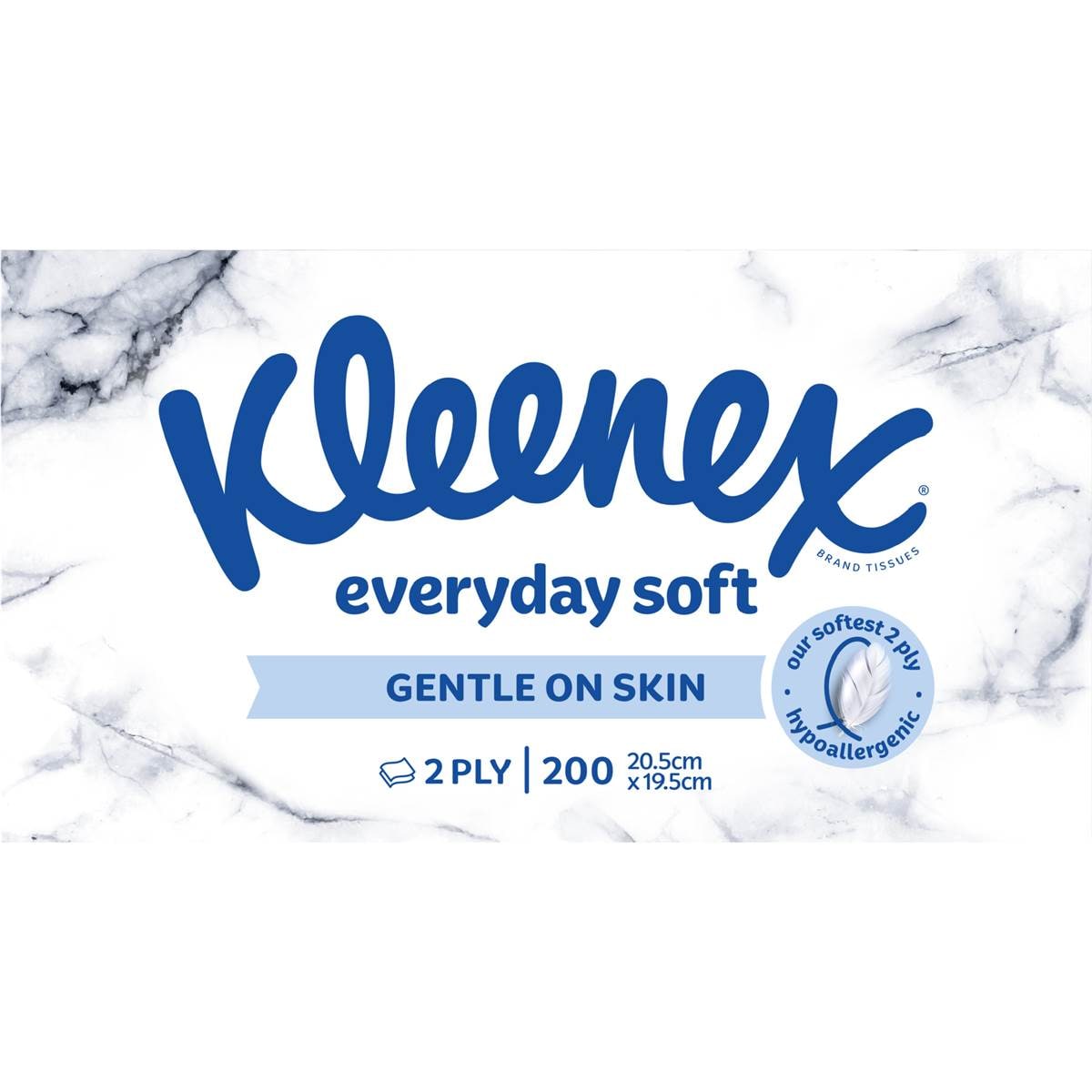 Kleenex Everyday 2 Ply Facial Tissues 200 Pack | Woolworths