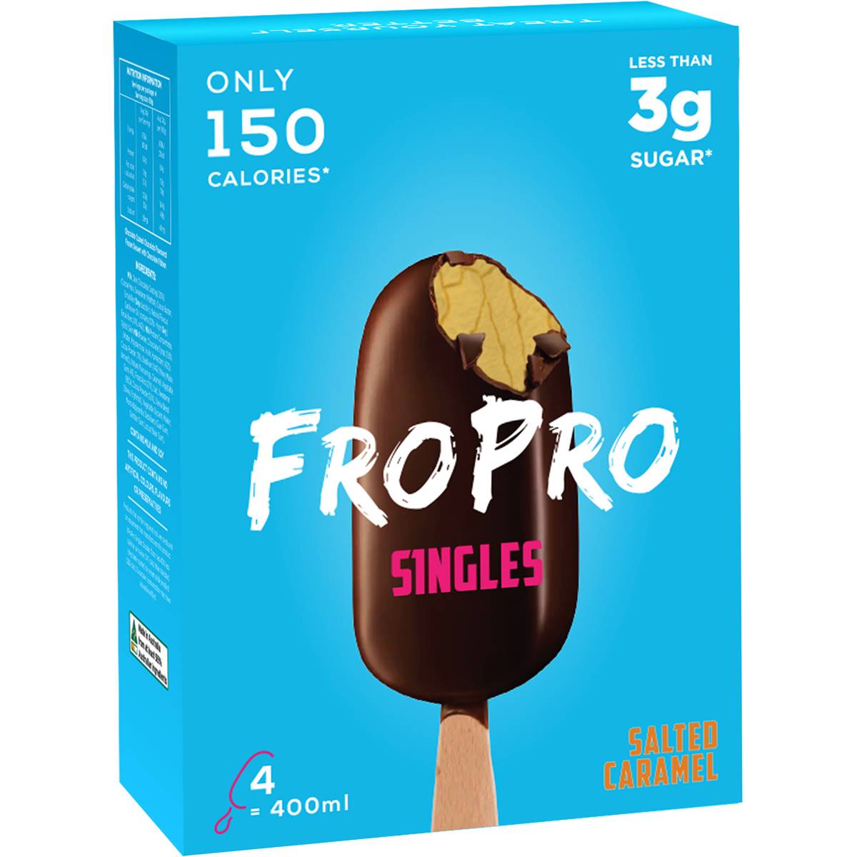 Fropro Singles Salted Caramel 4 Pack | Woolworths