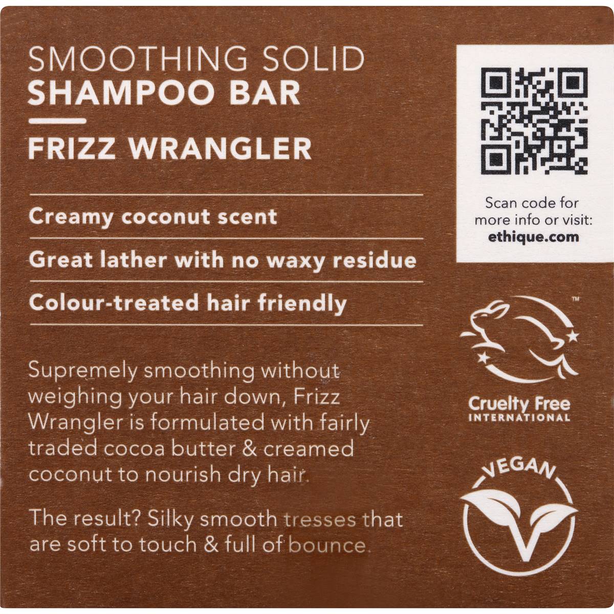 Ethique Solid Shampoo Bar Frizz Wrangler Dry Or Frizzy Hair 110g