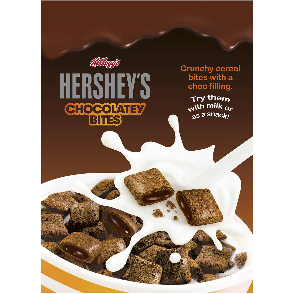 Kellogg's Hershey's Chocolatey Bites Cereal 380g | Woolworths