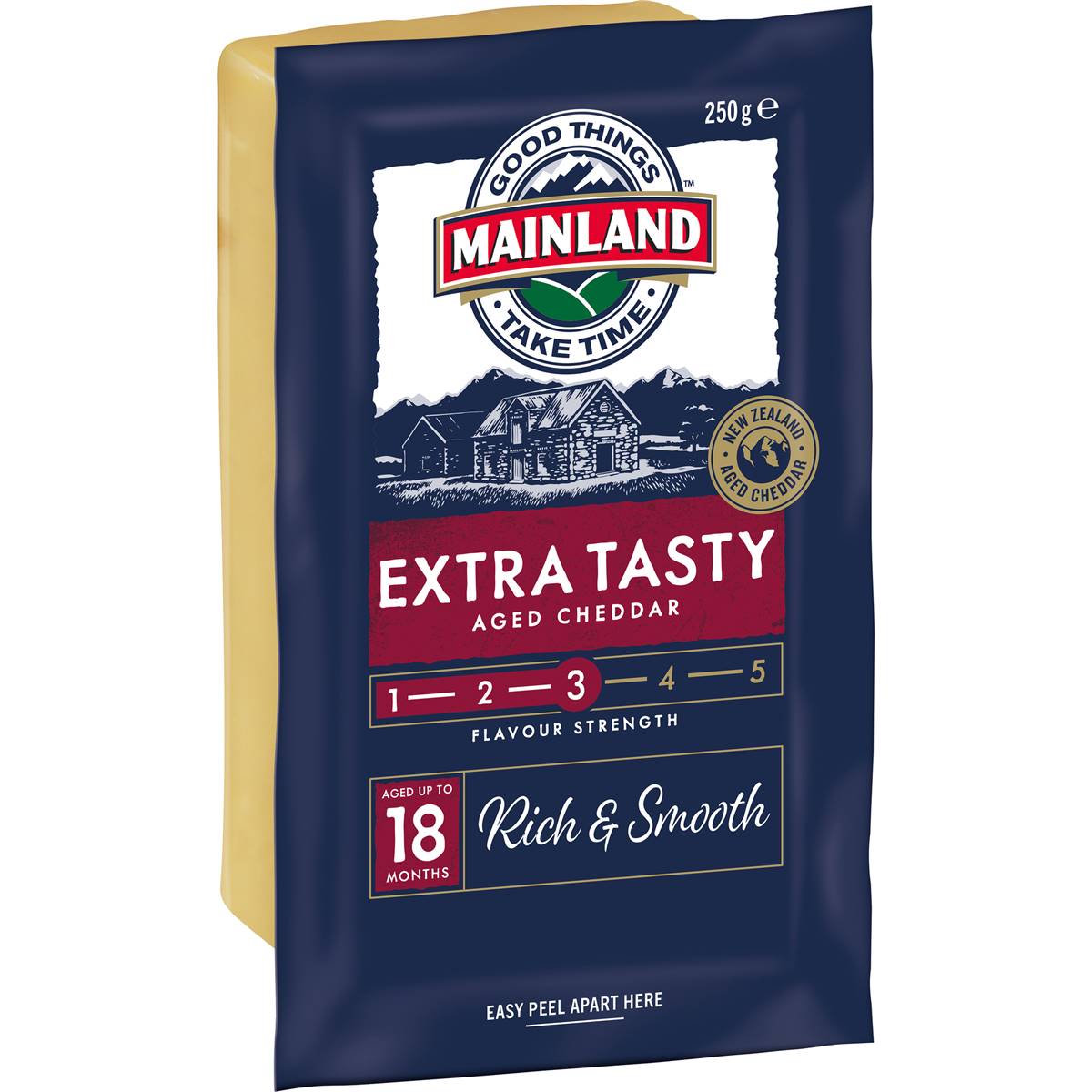 430 calories in Mainland Tasty Cheddar Cheese Block (100g) calcount