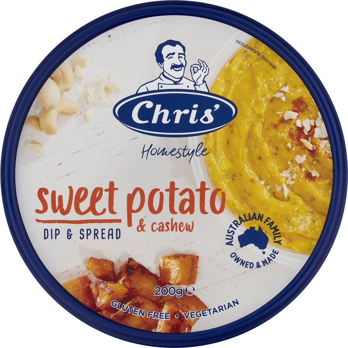 Chris' Dips Sweet Potato & Cashew 200g | Woolworths