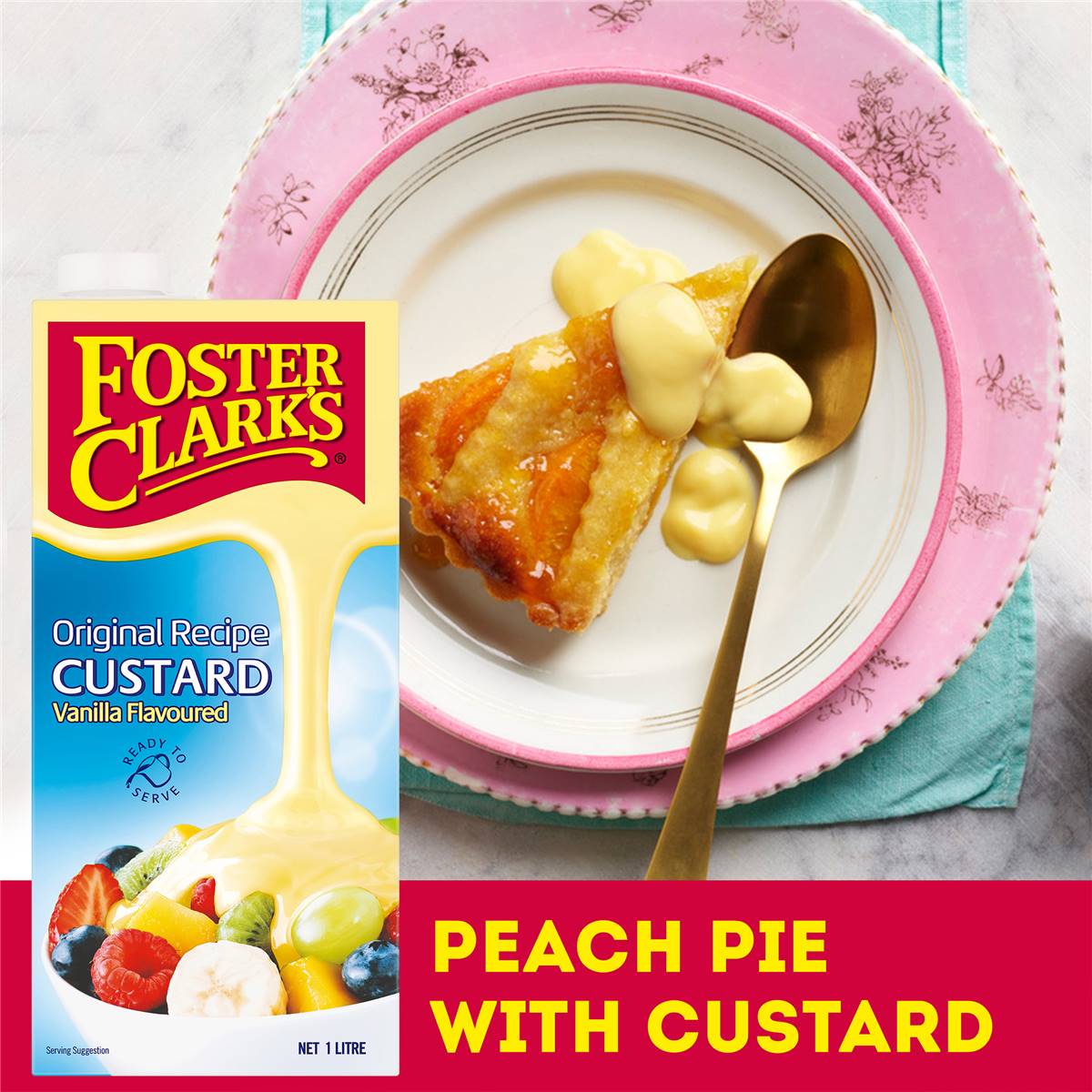 Foster Clark's Original Recipe Vanilla Flavoured Liquid Custard 1l ...
