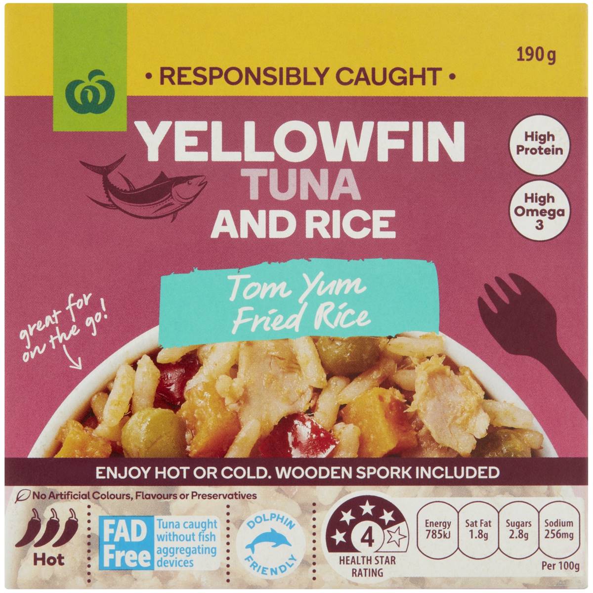 Woolworths Yellowfin Tuna & Rice Tom Yum Fried Rice 190g | Woolworths