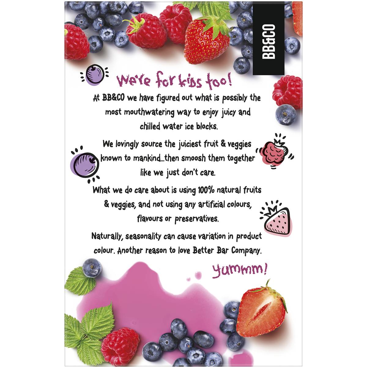 Better Bar Company Blueberry Strawberry Raspberry 6 Pack | Woolworths