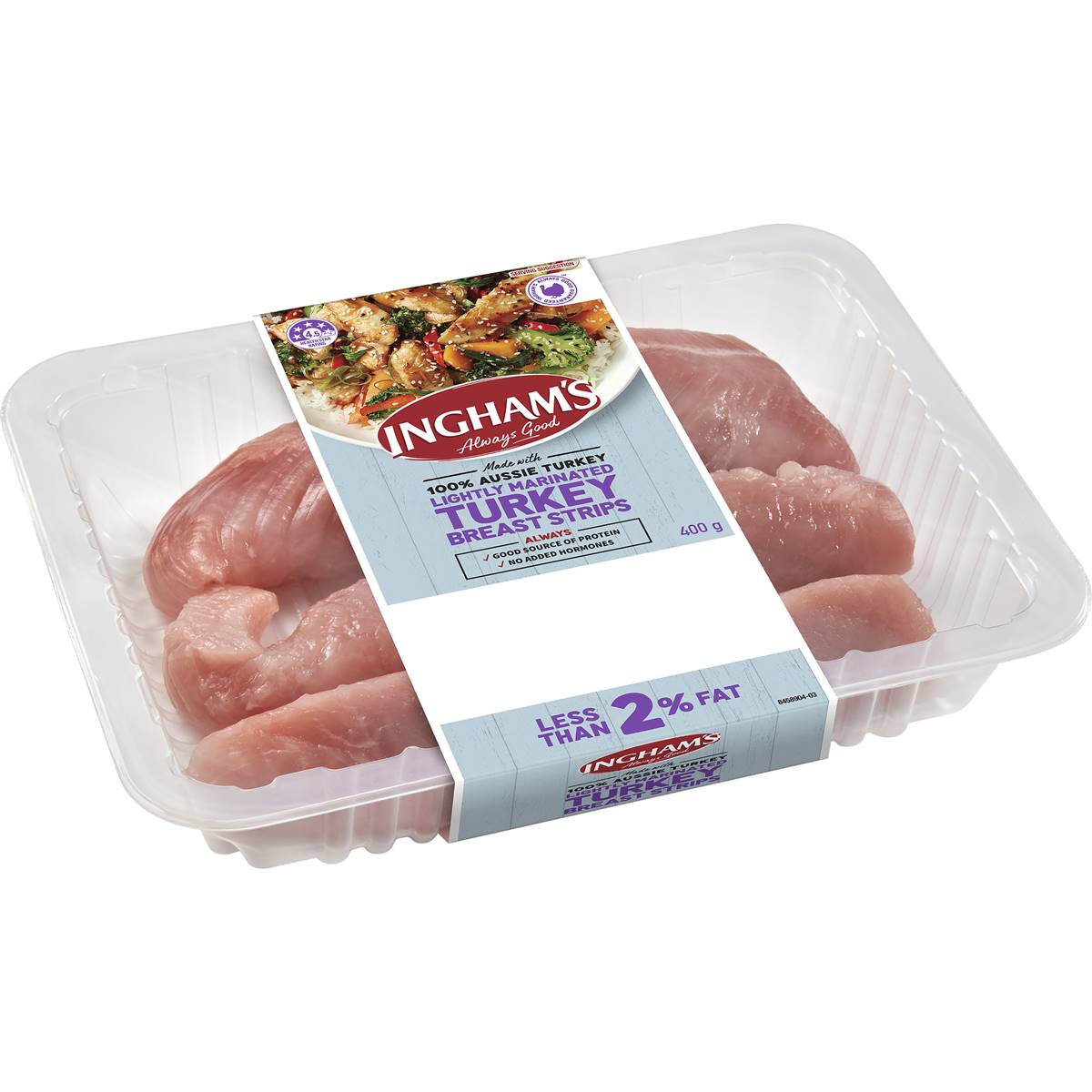 Ingham's Turkey Breast Strips 400g | Woolworths