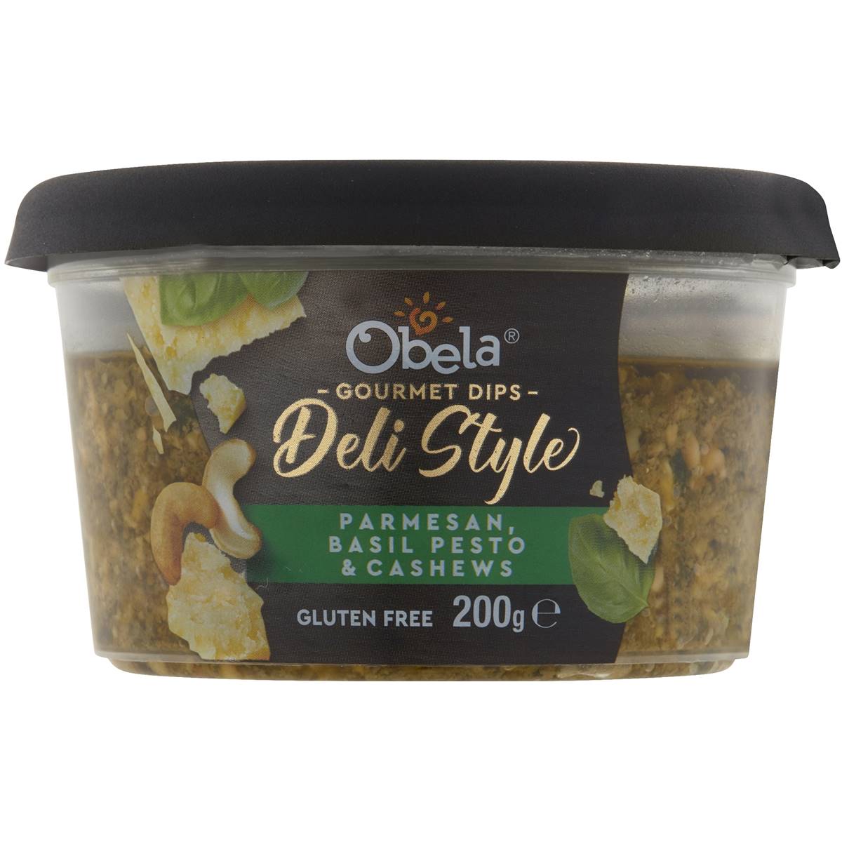 Obela Deli Style Parmesan Basil Pesto & Cashews 200g | Woolworths