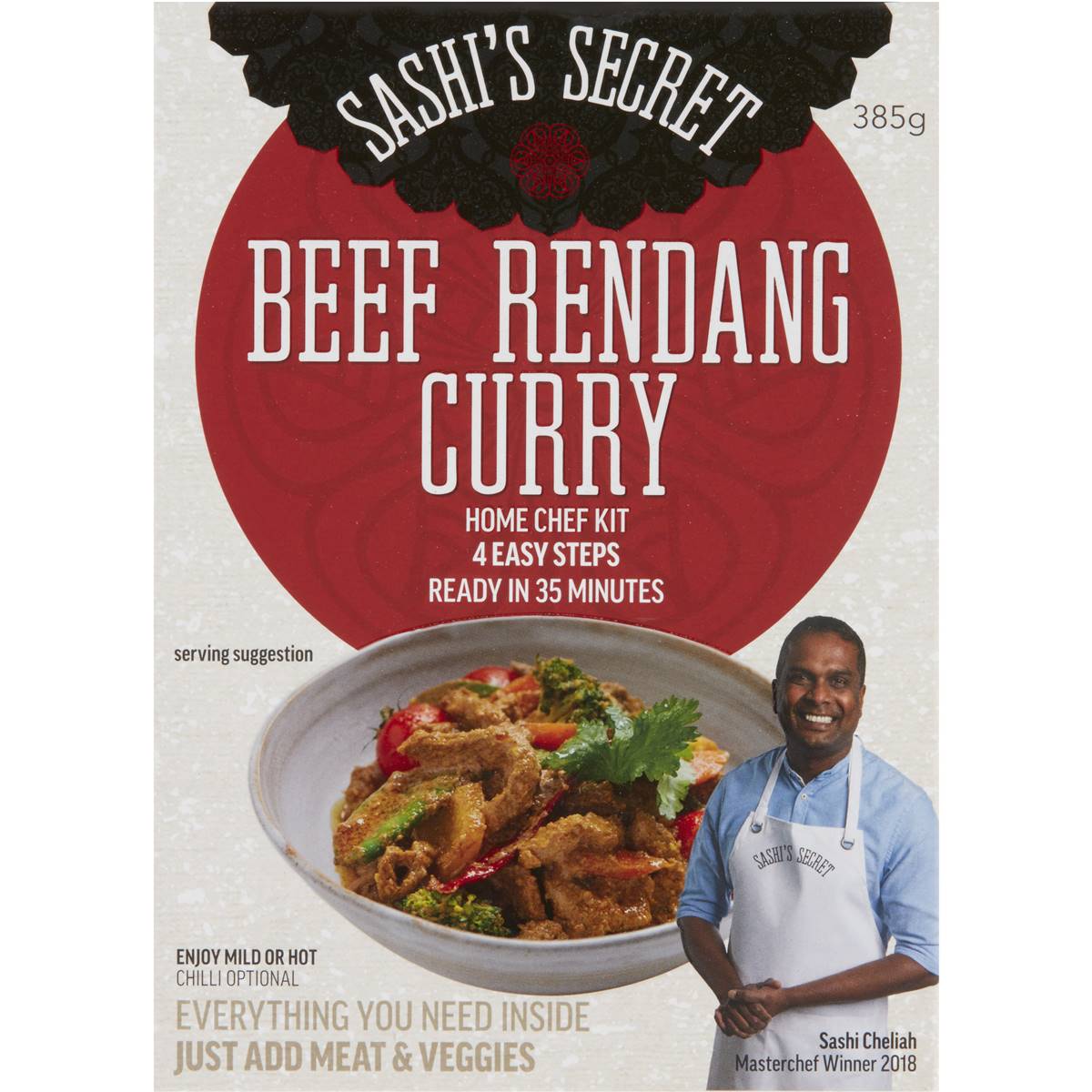 Sashi's Secret Beef Rendang Curry Kit 385g | Woolworths