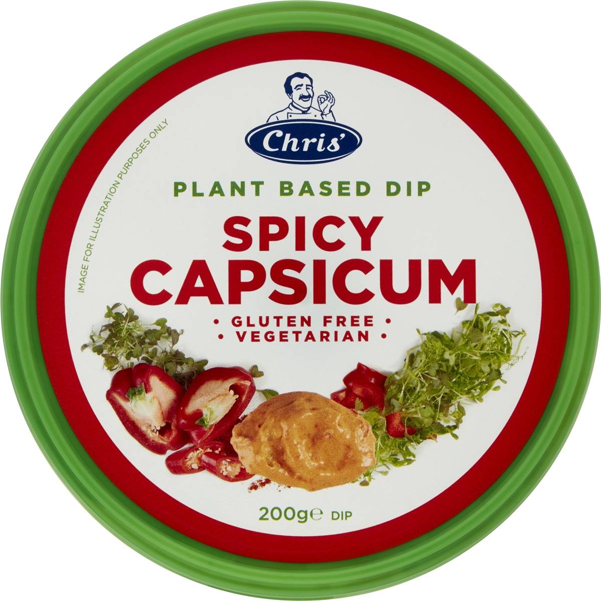 Chris' Plant Based Spicy Capsicum 200g | Woolworths