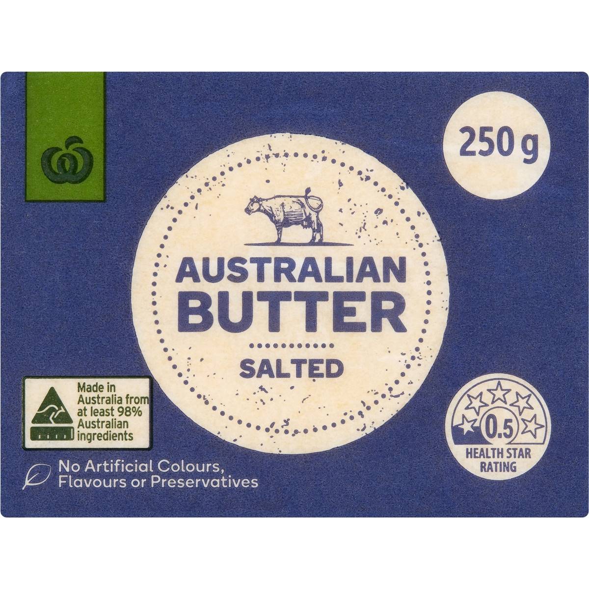 Woolworths Australian Butter Salted 250g | Woolworths