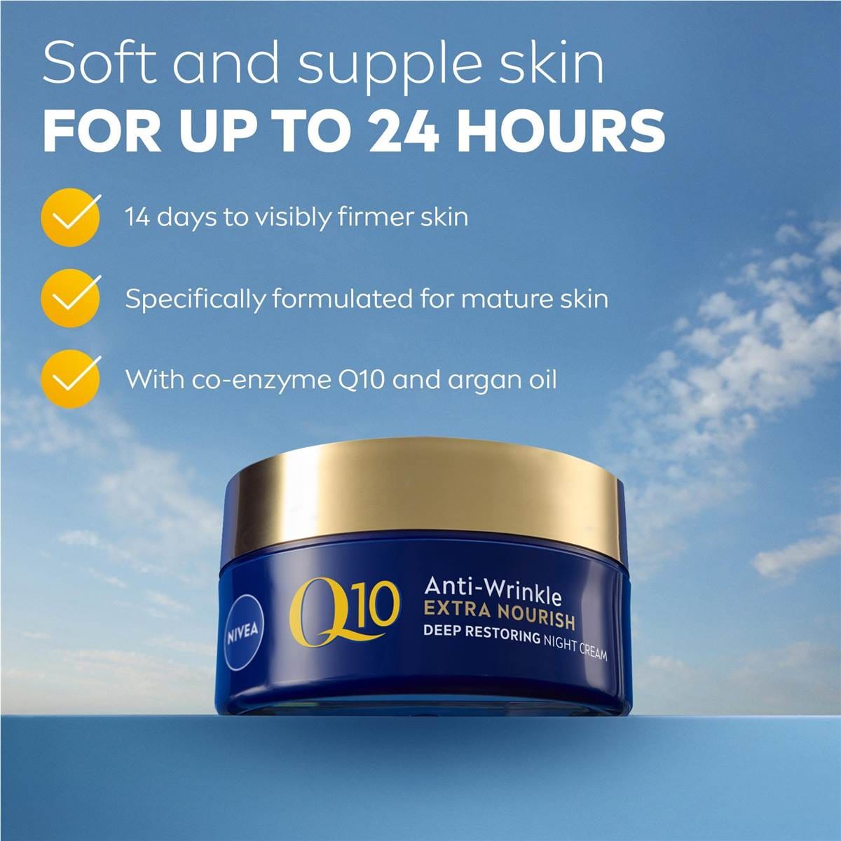 Nivea Q10 Anti Wrinkle Mature Night Cream Face Moisturiser 50ml ...