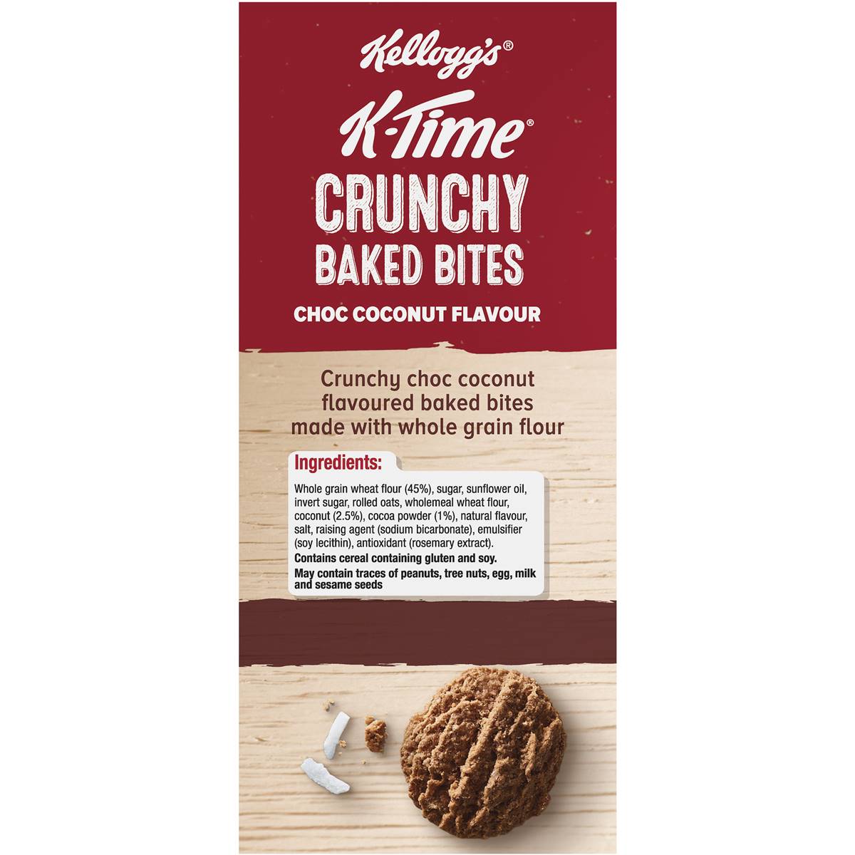 Kellogg's K-time Crunchy Baked Bites Choc Coconut Flavour 150g | Woolworths