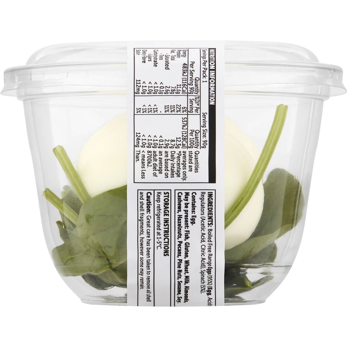 Woolworths Good To Go Free Range Egg & Spinach Protein Pot 90g | Woolworths