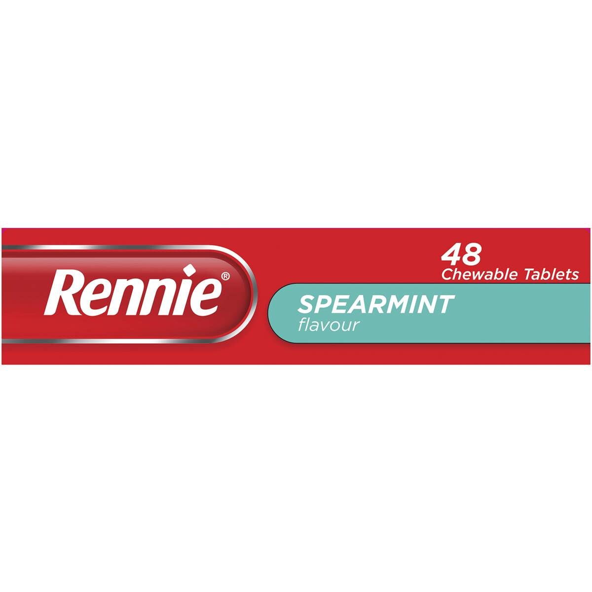Rennie Indigestion & Heartburn Relief Spearmint Chewable Tablets 48 ...