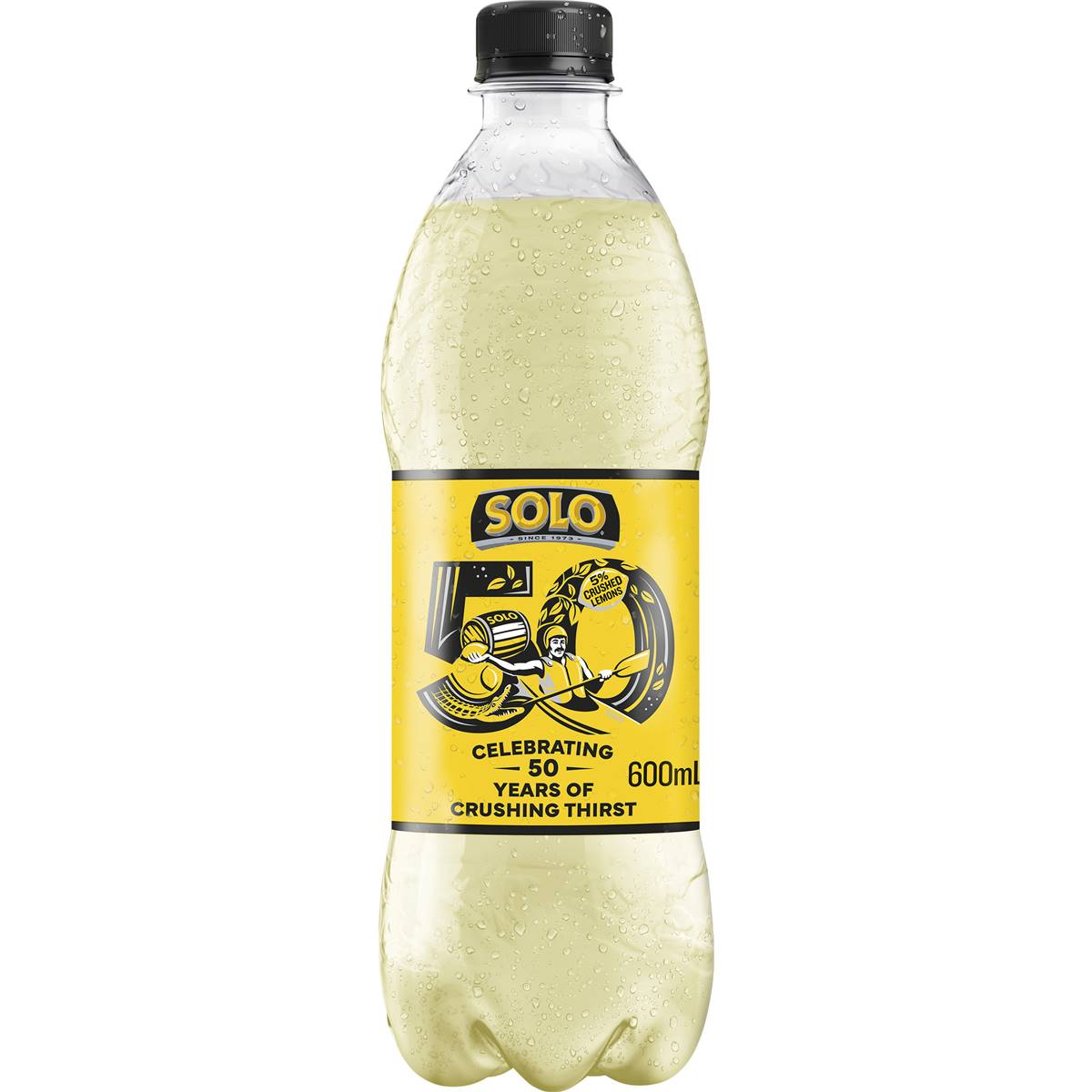 Solo Thirst Crusher Original Lemon Soft Drink Bottle 600ml | Woolworths