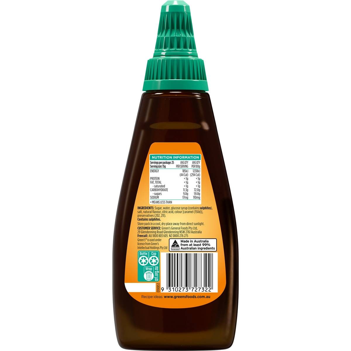 Green's Maple Flavoured Syrup 375g | Woolworths