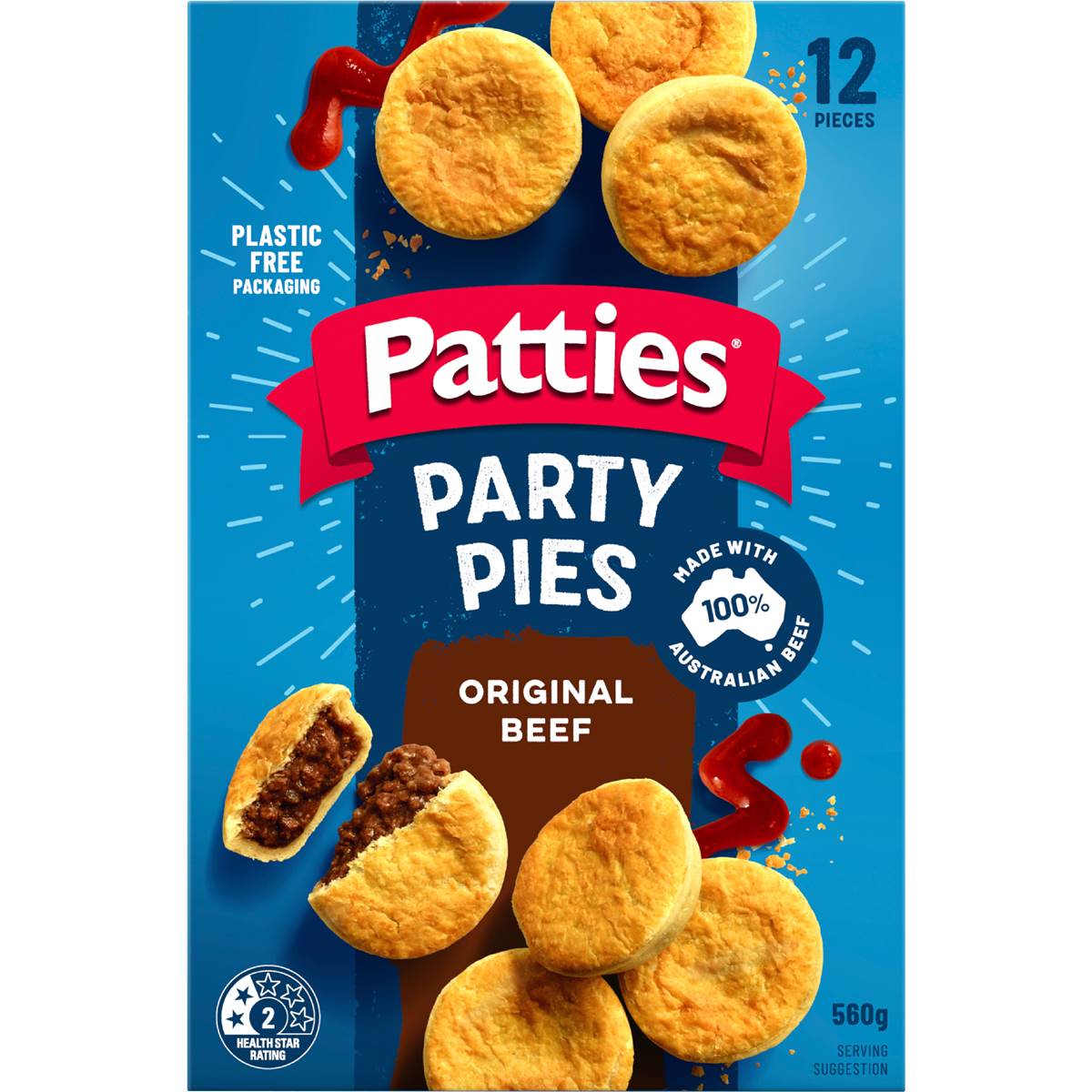 Patties Party Pies Frozen 12 Pack | Woolworths