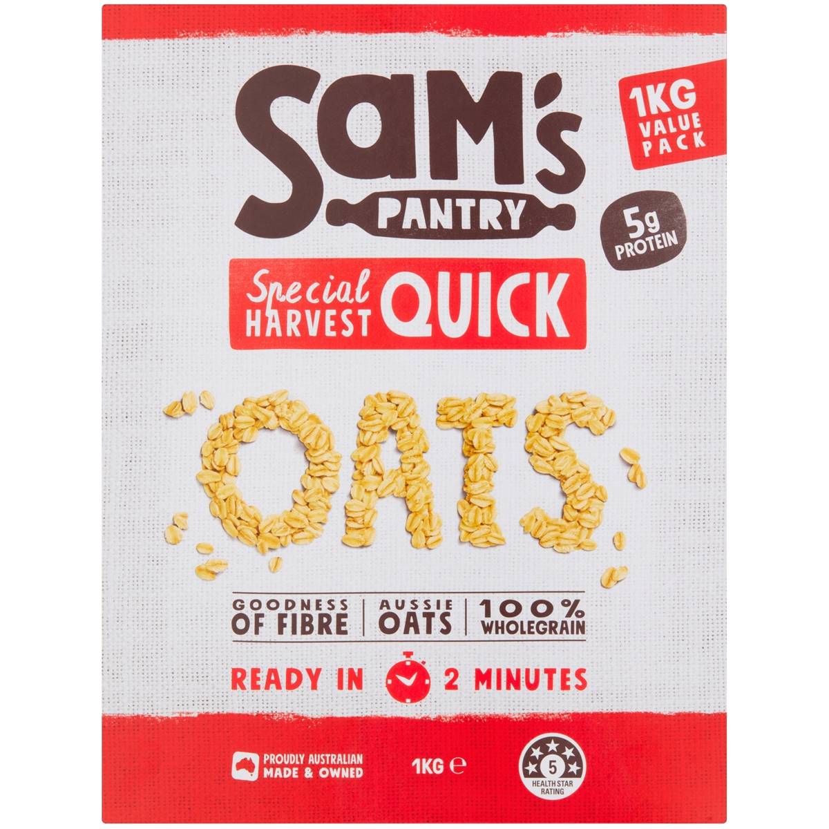 Sam's Pantry Special Harvest Quick Oats 1kg | Woolworths