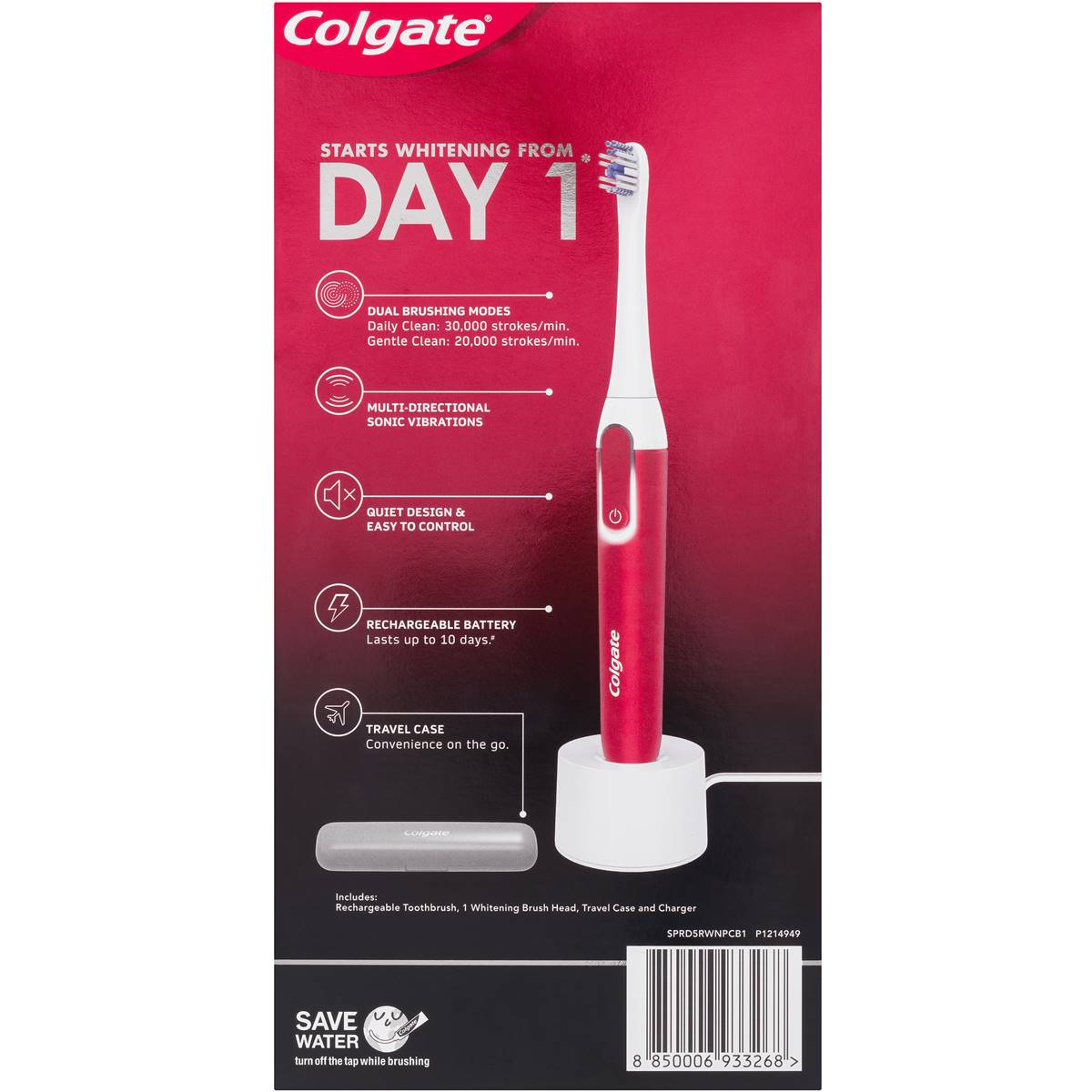 Colgate Sonic Electric Toothbrush Proclinical 500r Whitening Each ...