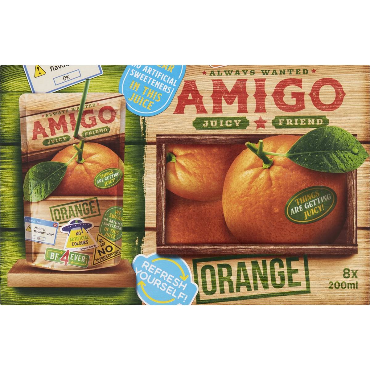 Amigo Orange Juice 8 Pack | Woolworths