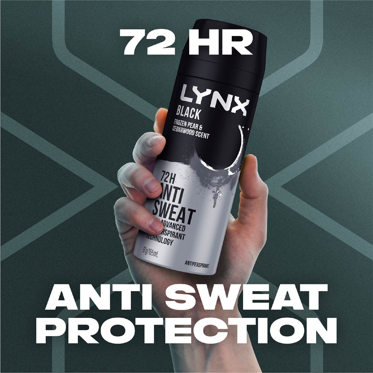 Lynx Antiperspirant Aerosol Black 165 Ml | Woolworths
