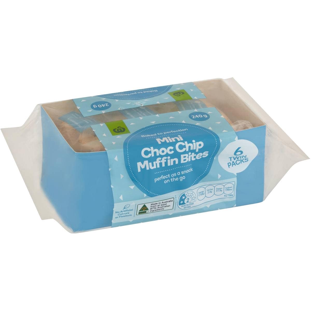 Woolworths Mini Choc Chip Muffin Bites 6 Pack | Woolworths