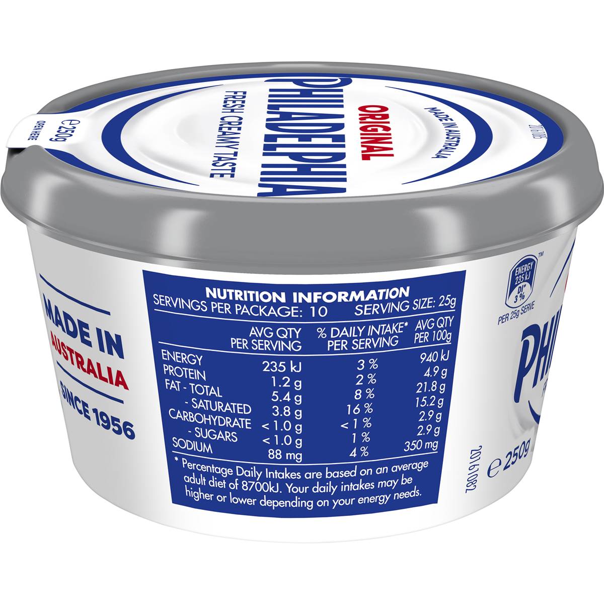 Philadelphia Original Cream Cheese Spread Tub 250g | Woolworths