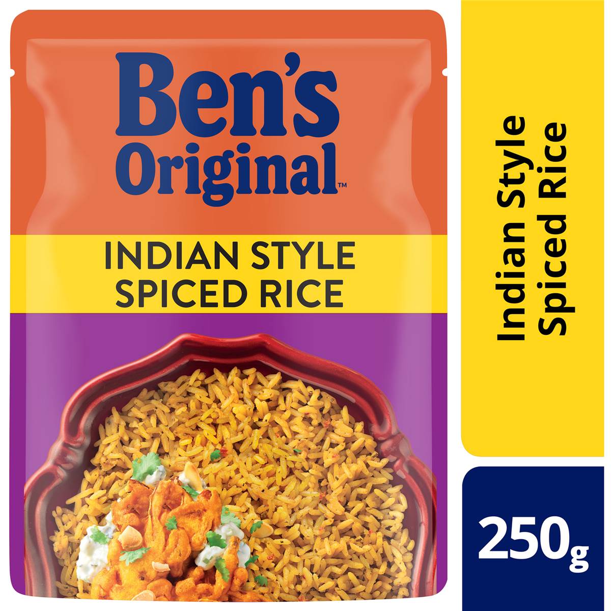 Ben's Original Indian Style Spiced Microwave Rice Pouch 250g | Woolworths