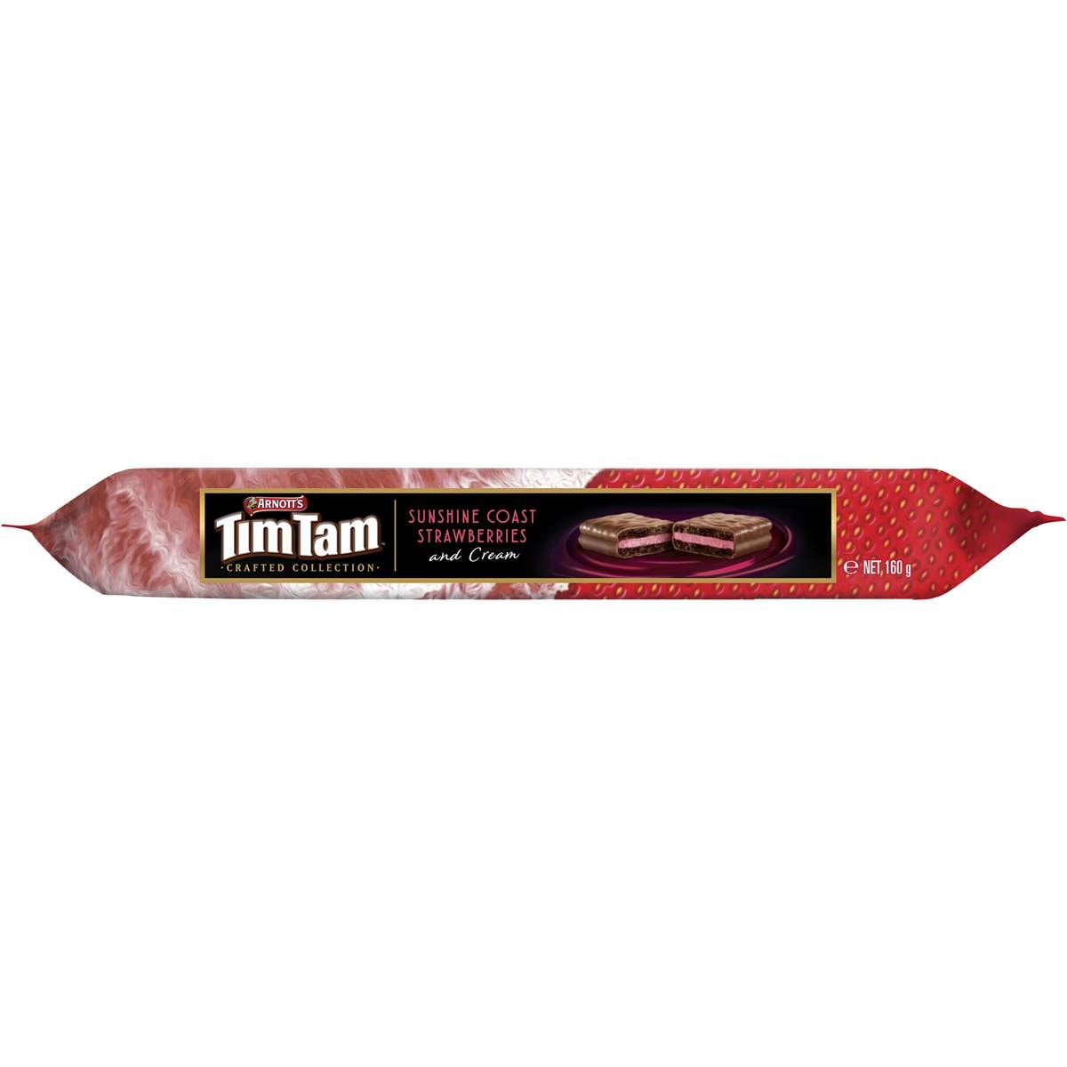 Arnott's Tim Tam Crafted Sunshine Coast Strawberries & Cream 160g ...