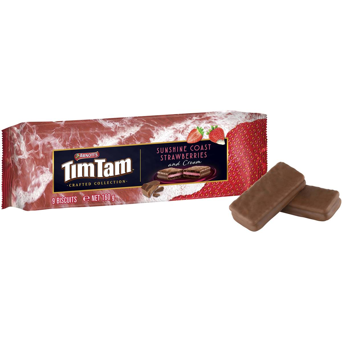 Arnott's Tim Tam Crafted Sunshine Coast Strawberries & Cream 160g ...