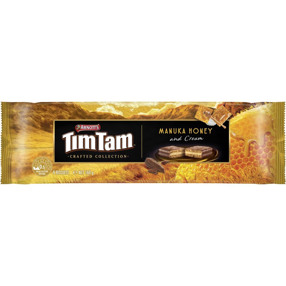 Arnott's Tim Tam Crafted Collection Manuka Honey & Cream 160g | Woolworths