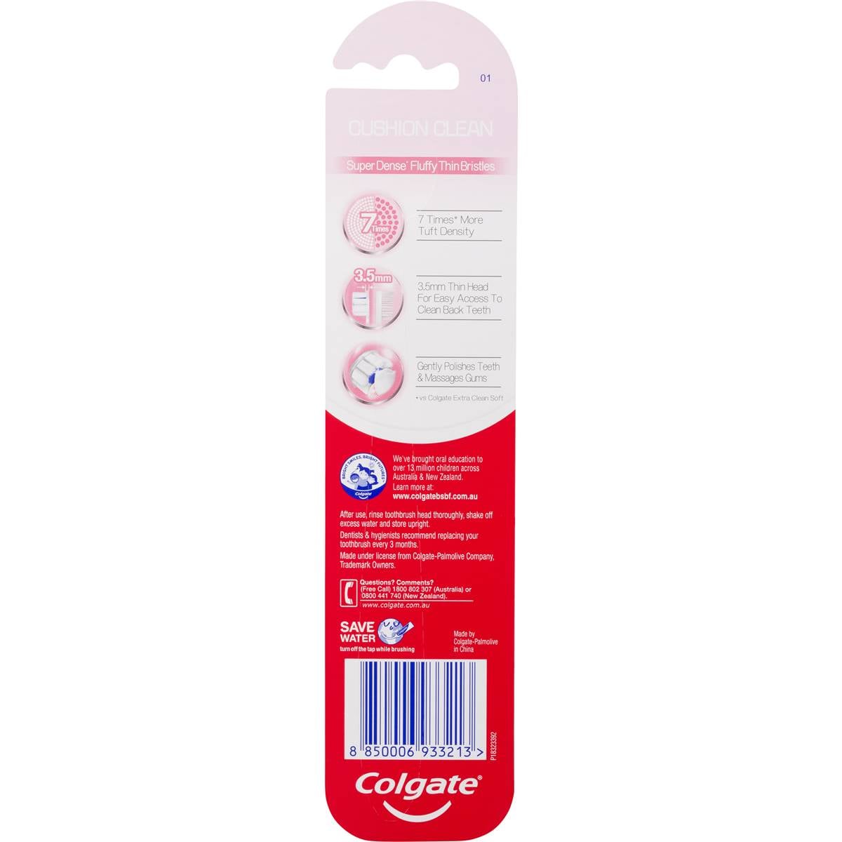 Colgate Cushion Clean Soft Manual Toothbrush Each | Woolworths
