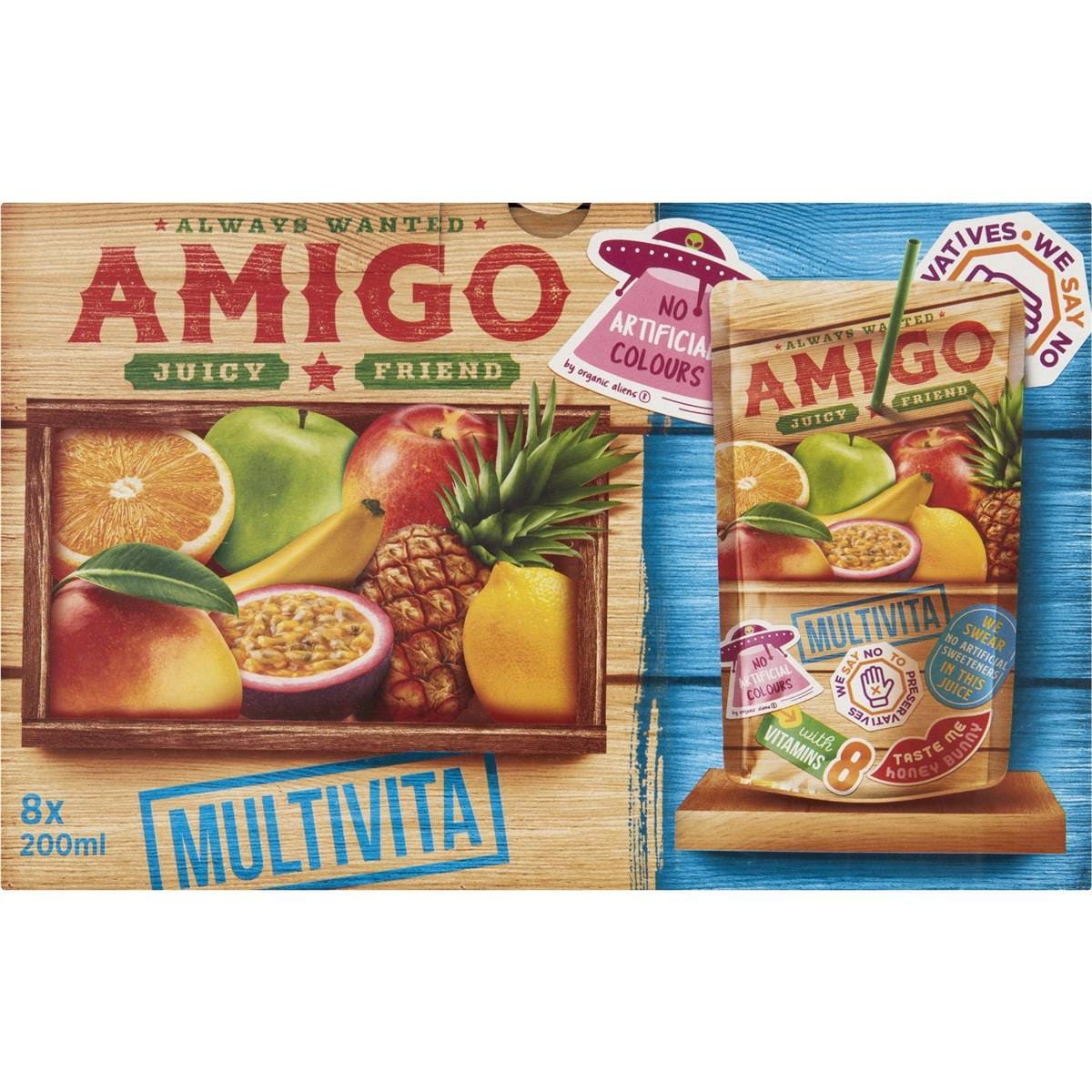 Amigo Cocktail Multivita 8 Pack | Woolworths