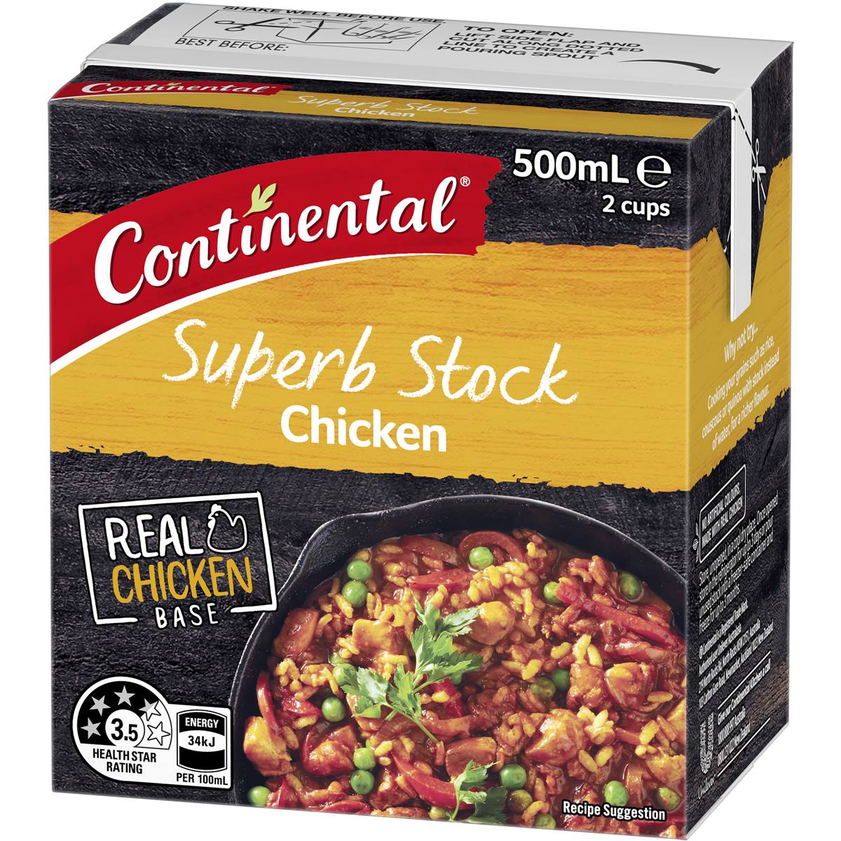 Continental Chicken Liquid Stock 500ml | Woolworths