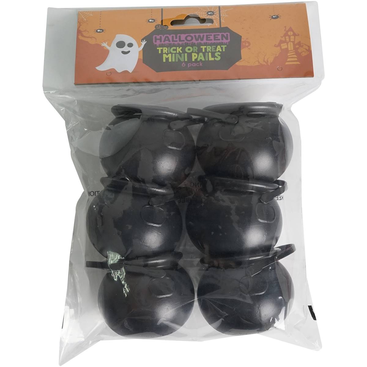 Halloween Trick Or Treat Mini Pails Assorted 6 Pack | Woolworths
