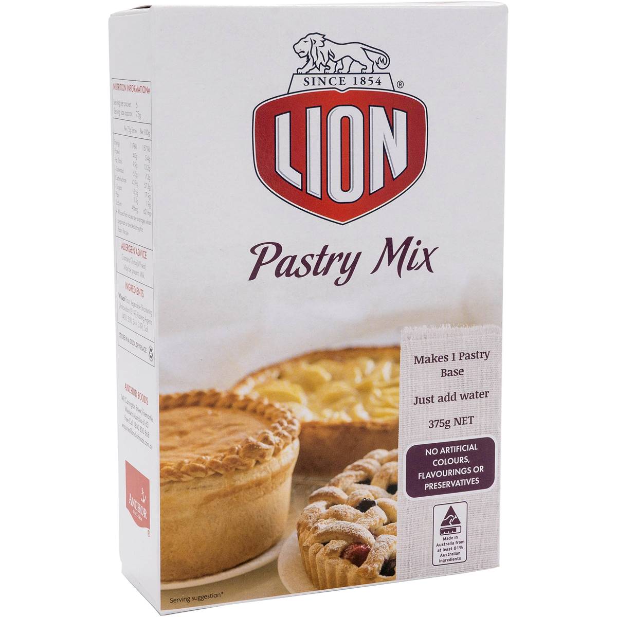 Lion Pastry Mix 375g | Woolworths