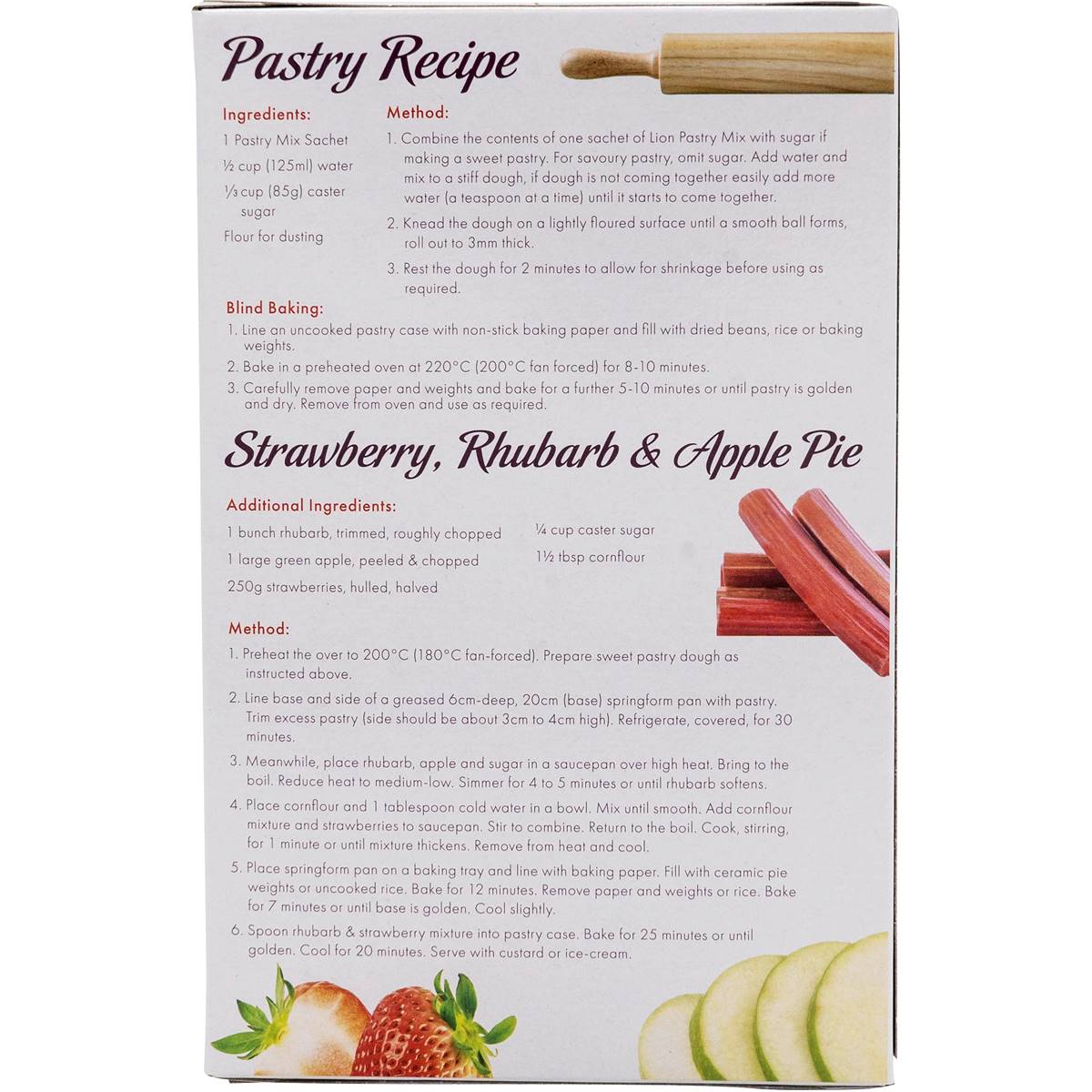 Lion Pastry Mix 375g | Woolworths