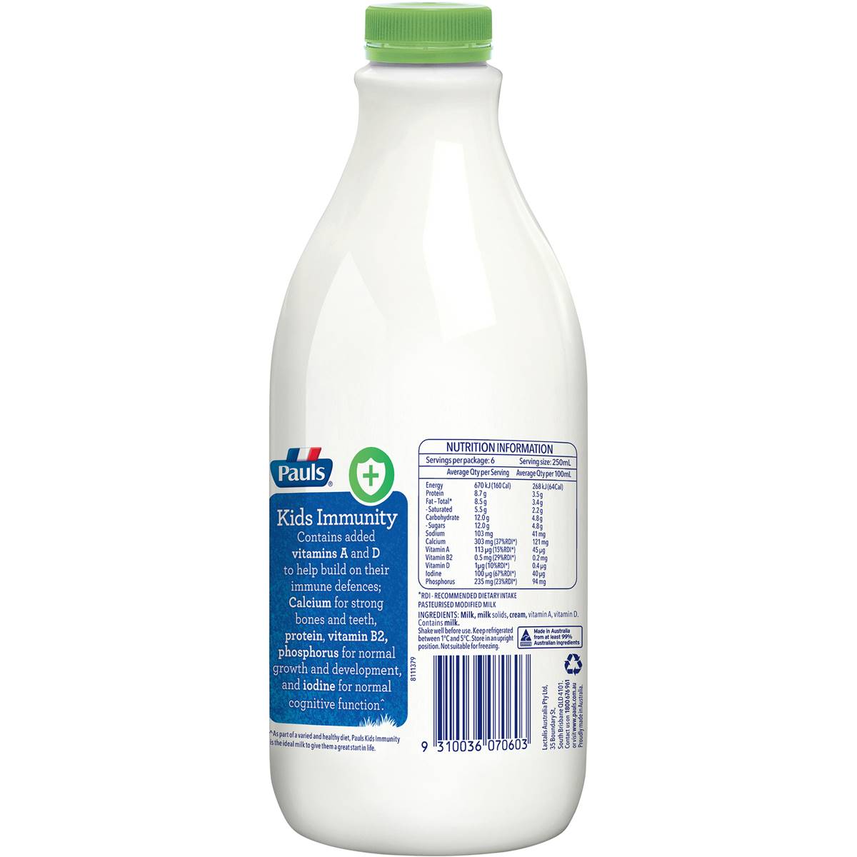 Pauls Kids Immunity Milk 1.5l | Woolworths
