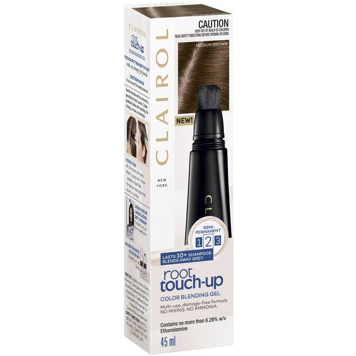 Clairol Root Touch-up Color Blending Gel Medium Brown 45ml | Woolworths