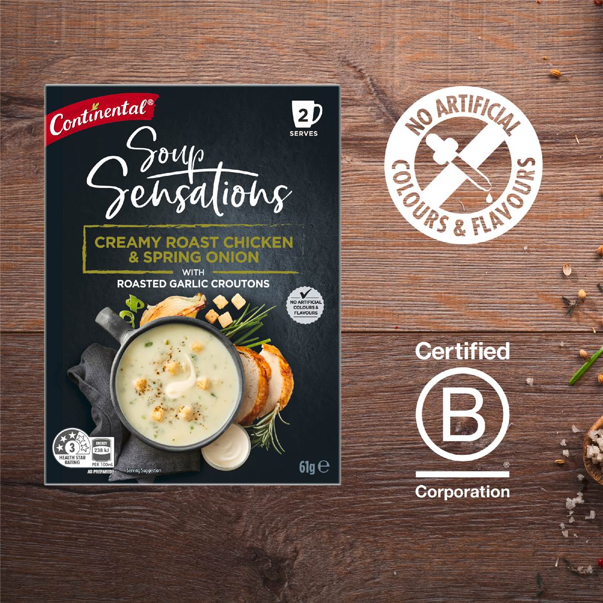 Continental Soup Sensations Creamy Roast Chicken & Spring Onion 30.5g X ...