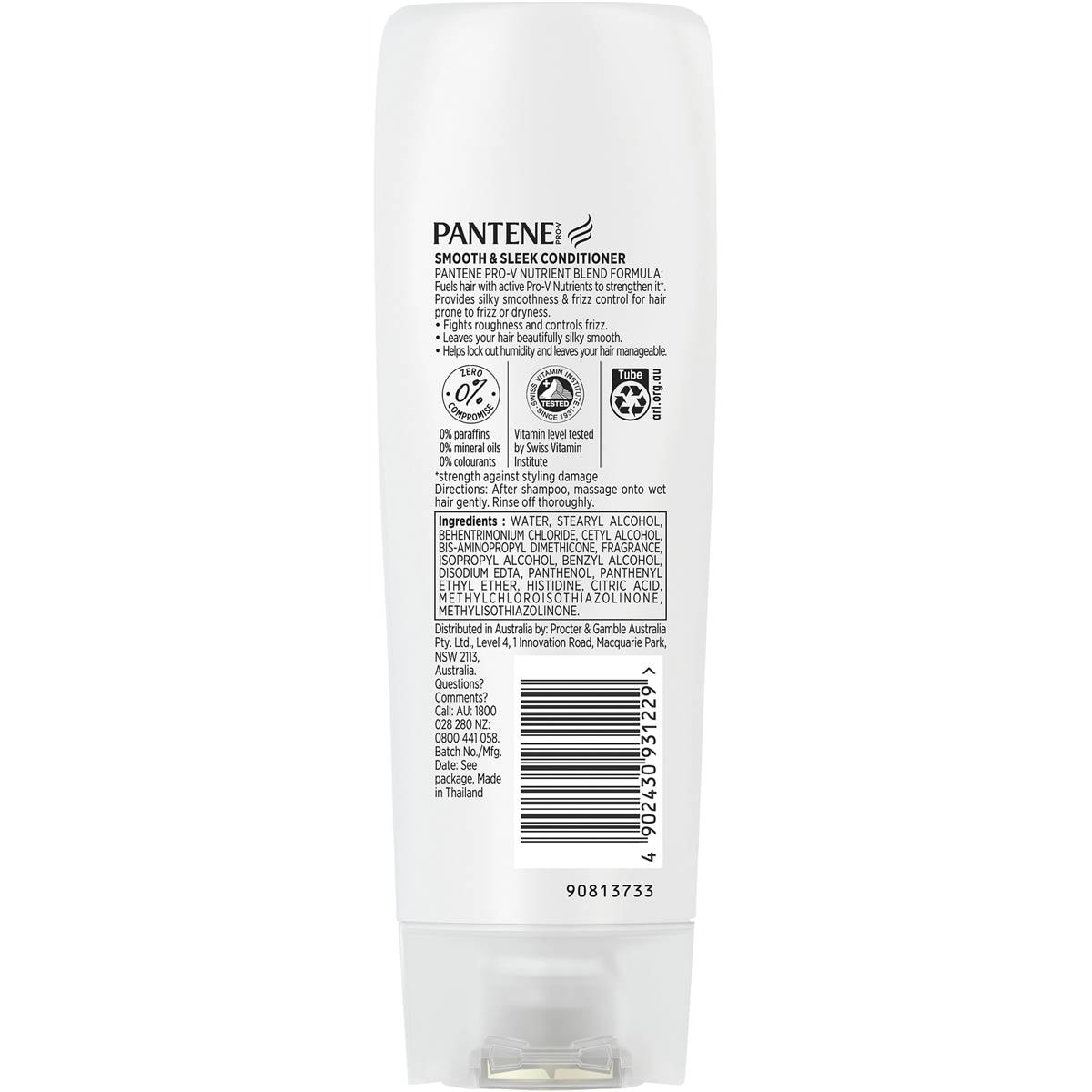 Pantene Pro-v Smooth & Sleek Conditioner For Frizzy Hair 375ml | Woolworths