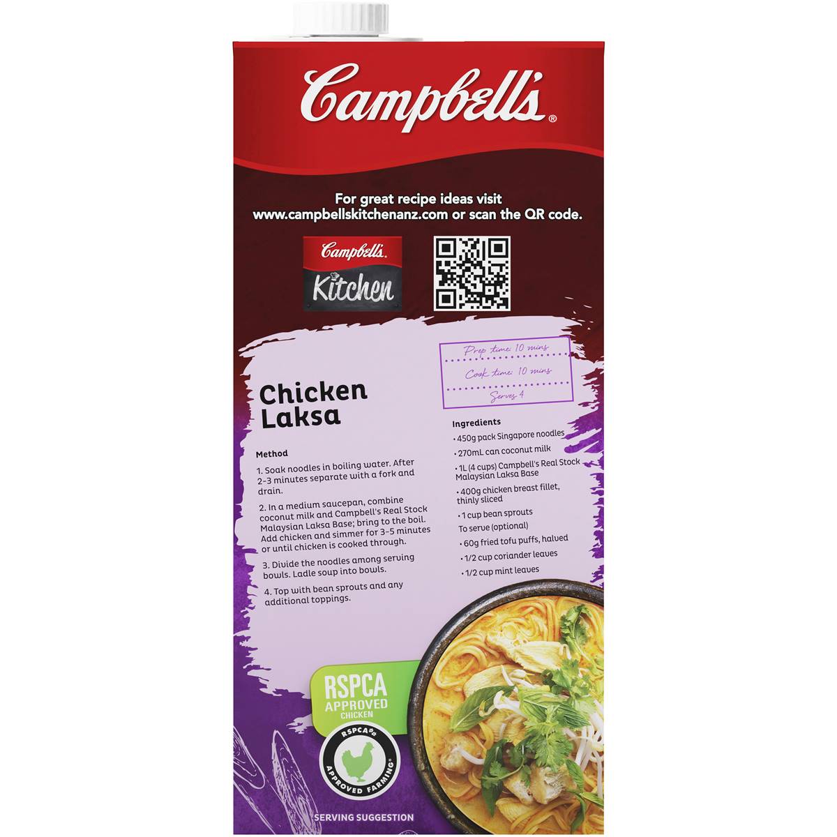 Campbell's Real Stock Malaysian Laksa Base 1l | Woolworths