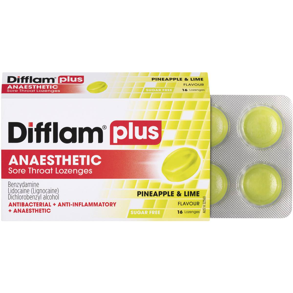 Difflam Plus Anaesthetic Pinelime 16 Pack | Woolworths