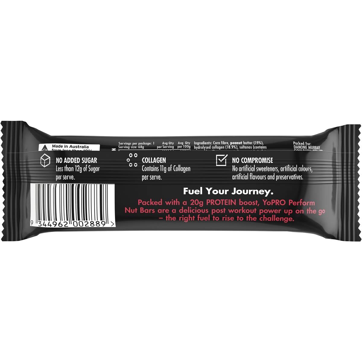 Yopro Perform High Protein Snack Bar Mixed Berries 68g | Woolworths