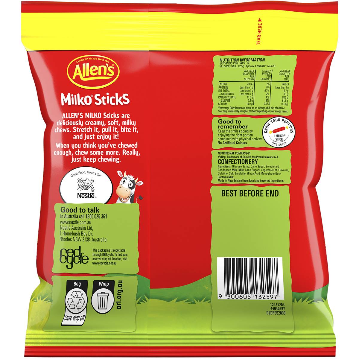Allen's Milko Sticks 300g | Woolworths
