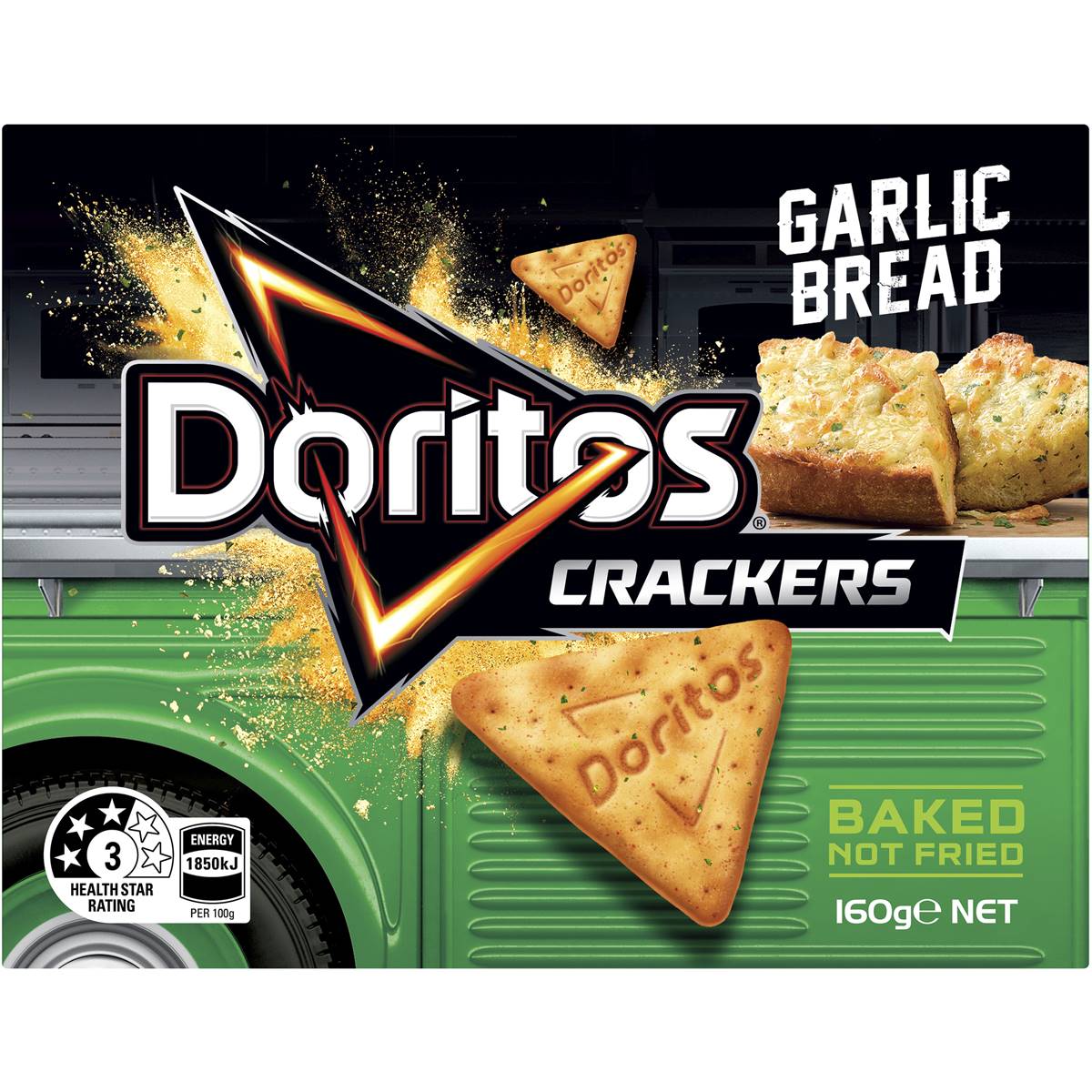 Doritos Crackers Nacho Garlic Bread 160g | Woolworths
