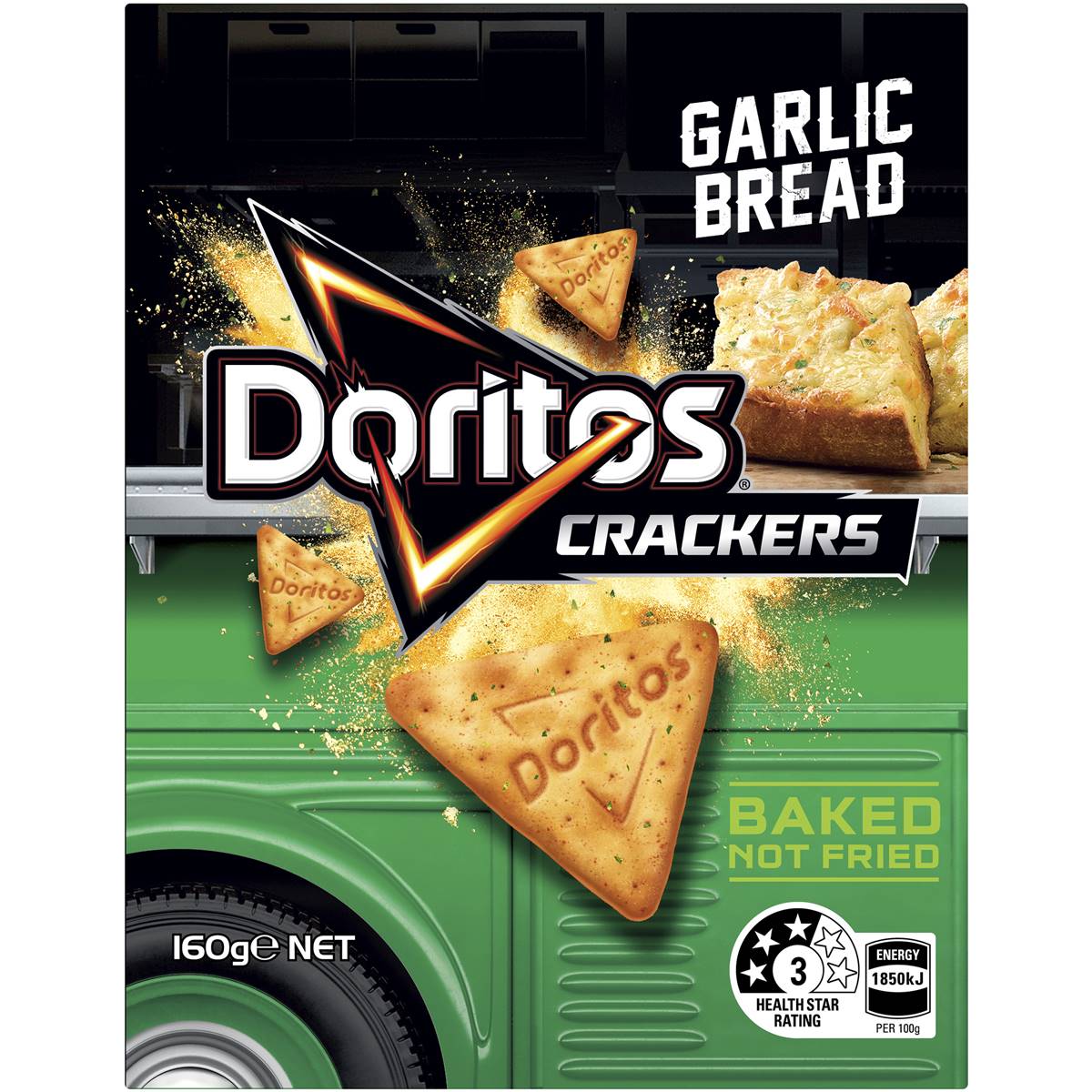 Doritos Crackers Nacho Garlic Bread 160g | Woolworths