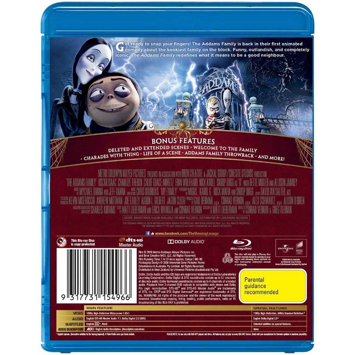 Addams Family, The (2019) - Blu-ray Disc Each | Woolworths