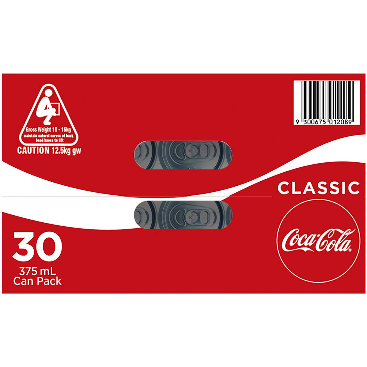 Coca - Cola Classic Soft Drink Multipack Cans 375ml X 30 Pack | Woolworths